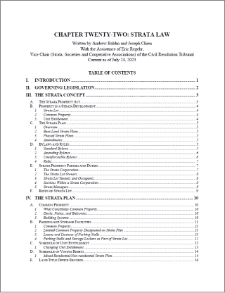 Stratas & housing co-ops